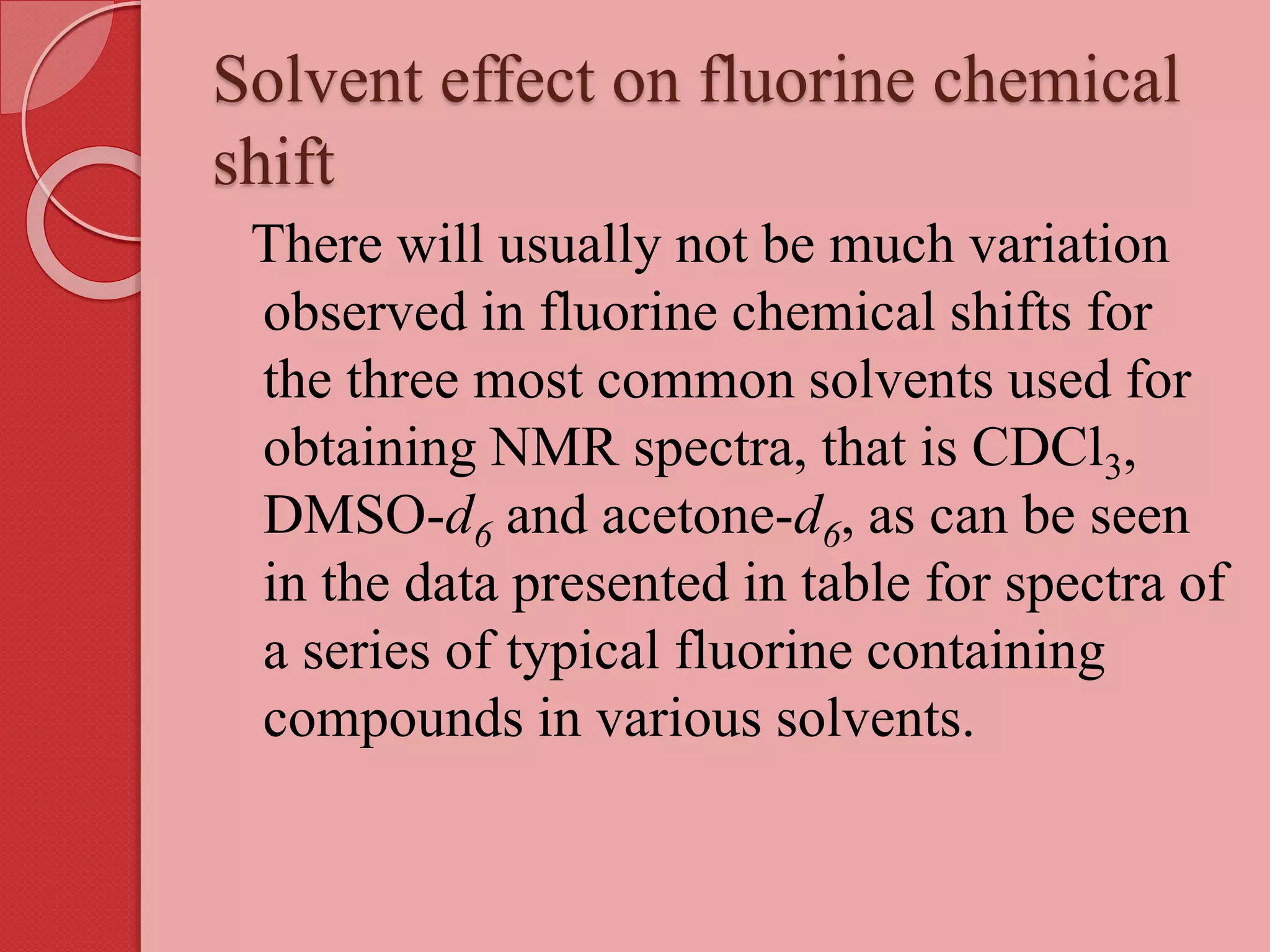 Nmr spectroscopy of fluorine 19 | PPTX