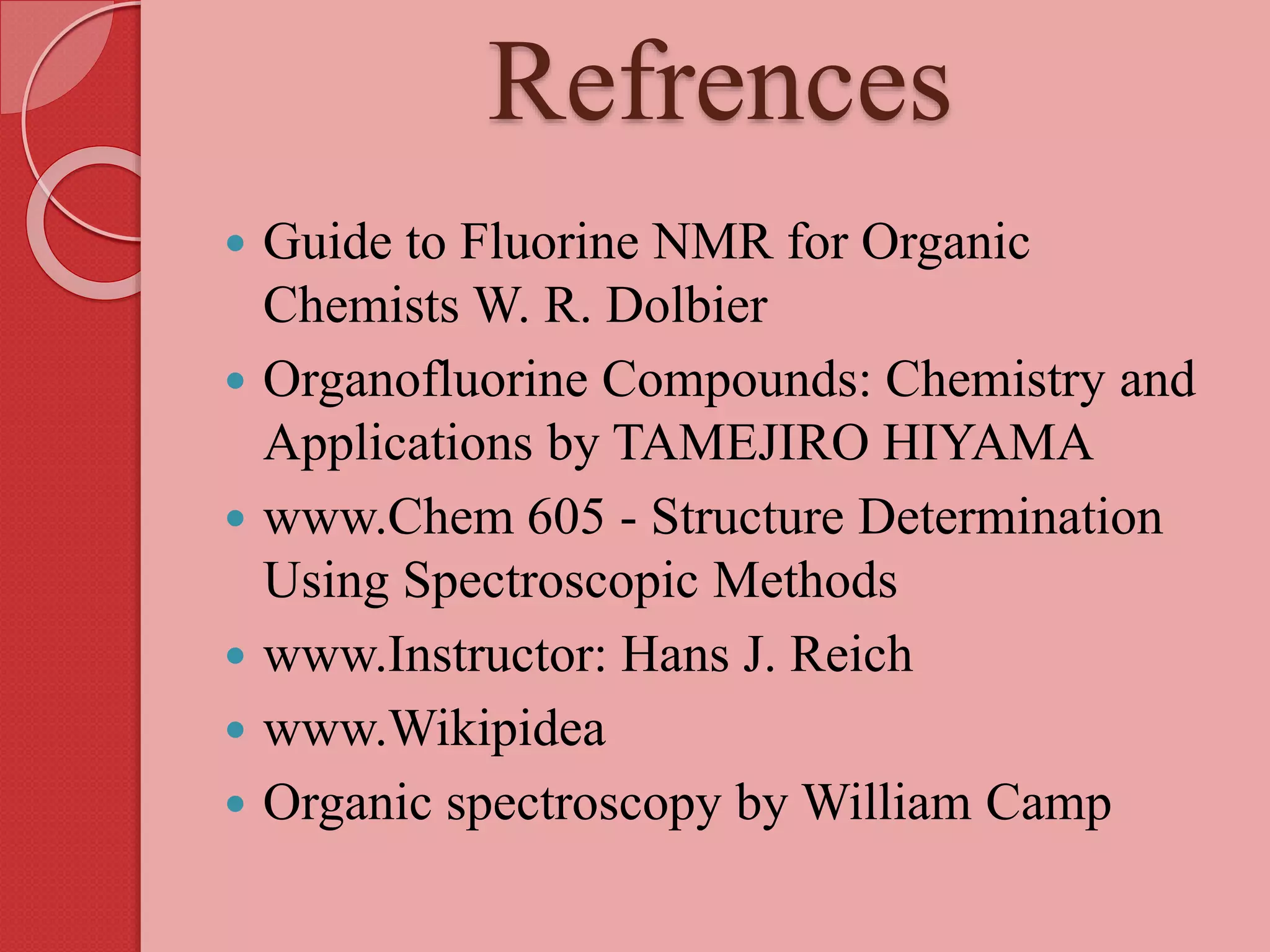 Nmr spectroscopy of fluorine 19 | PPTX