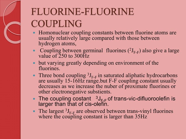 Nmr spectroscopy of fluorine 19 | PPTX
