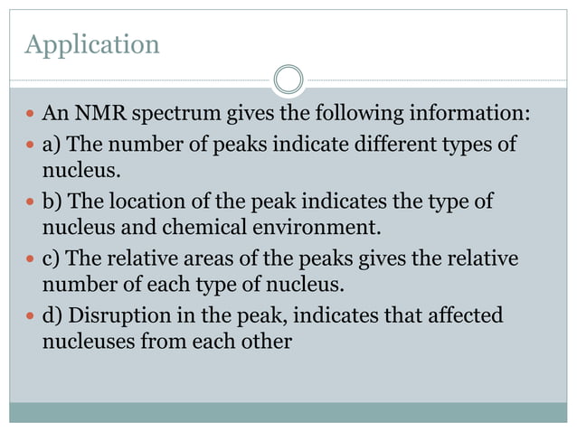 Nmr Spectroscopy Ppt Pptx Chemistry Science