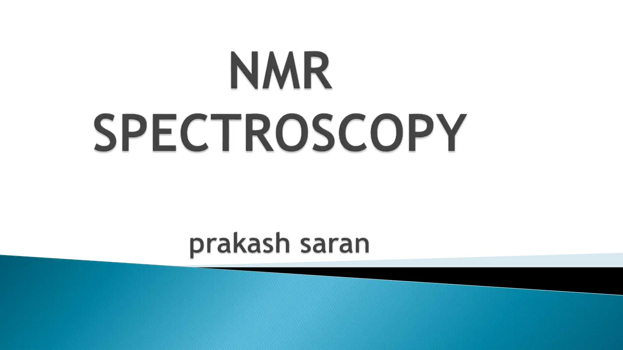 Spectroscopy Nmr For Basic Principles Nmr Ppt