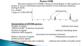 spectroscopy nmr for basic principles nmr | PPTX