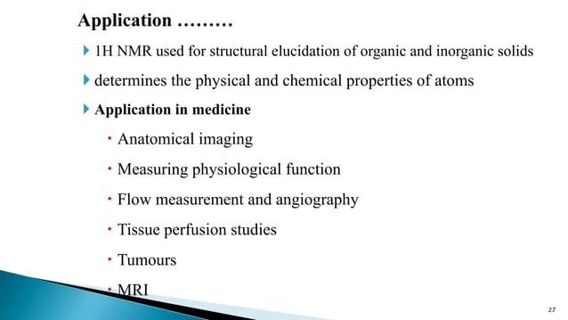 spectroscopy nmr for basic principles nmr | PPT