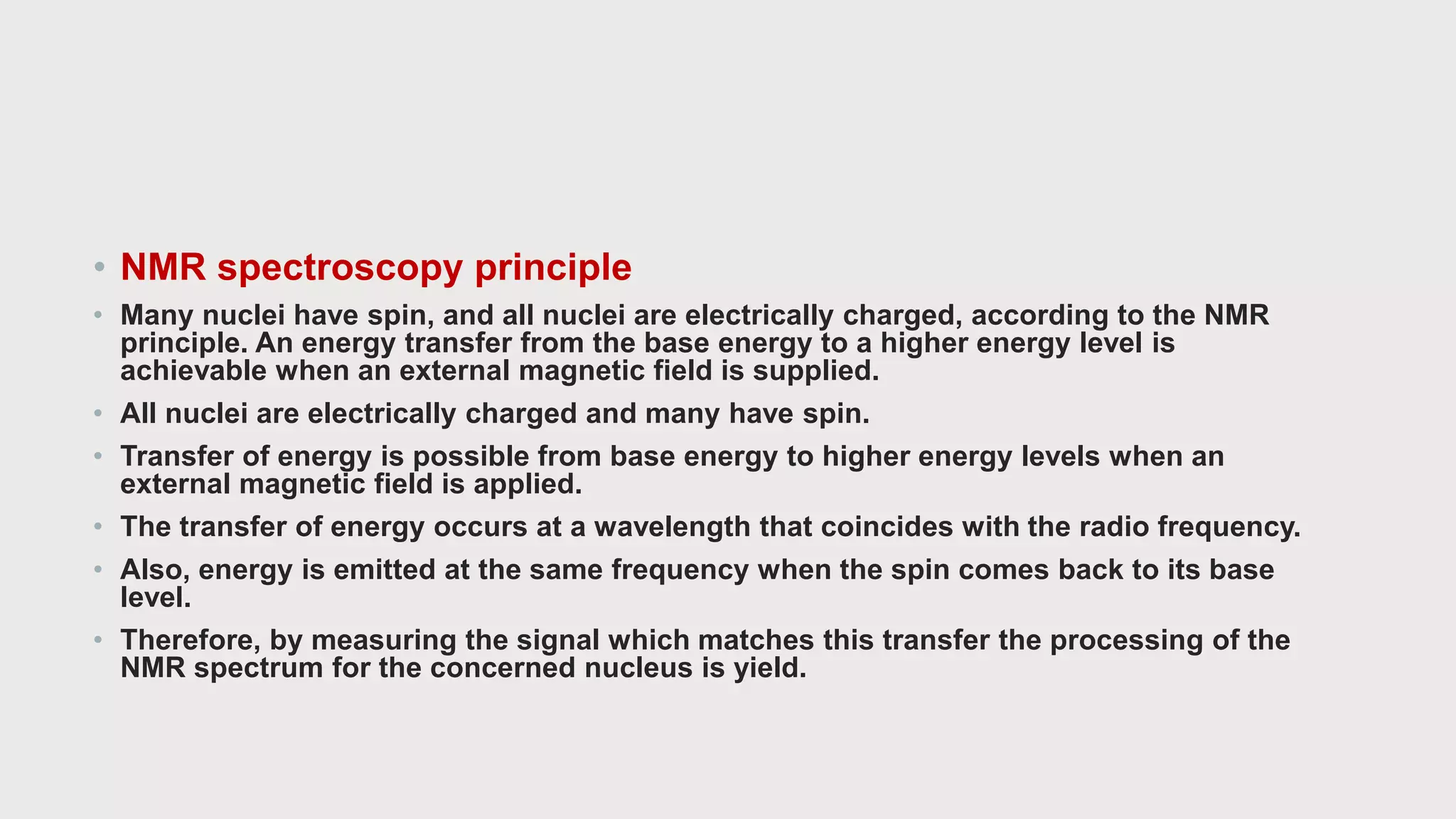 NMR spectroscopy | PPTX | Chemistry | Science
