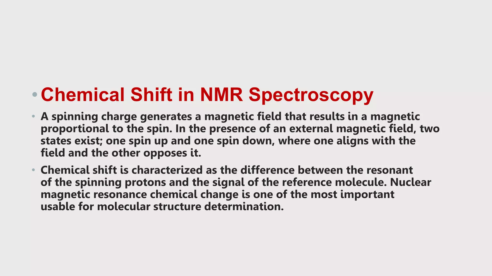 NMR spectroscopy | PPTX | Chemistry | Science