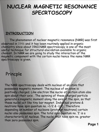 Nmr theory | PDF