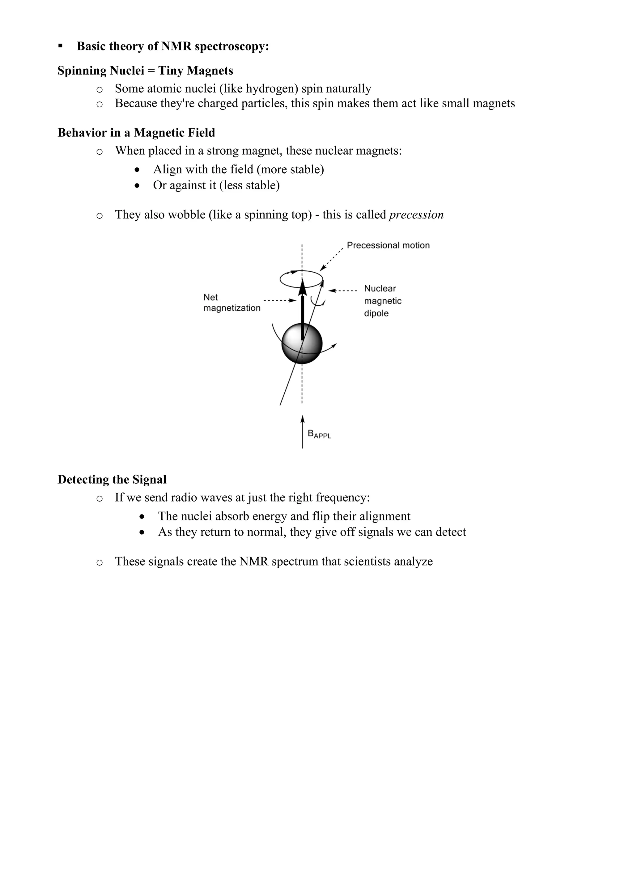 NMR tutorial the overview of Nuclear Magnetic Resources | PDF