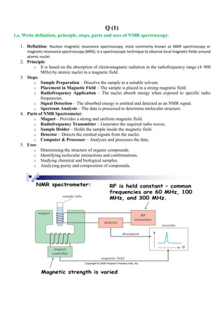 NMR tutorial the overview of Nuclear Magnetic Resources | PDF