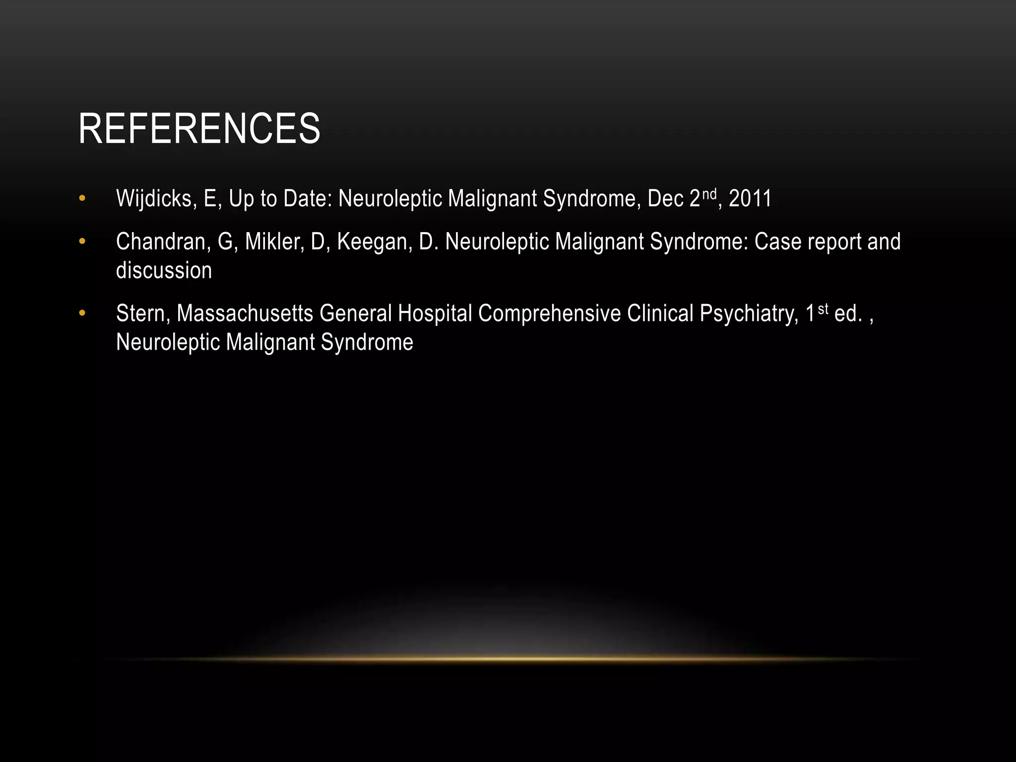 Neuroleptic Malignant Syndrome | PPTX