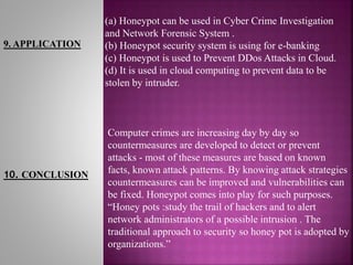 HONEYPOTS: Definition, working, advantages, disadvantages | PPT