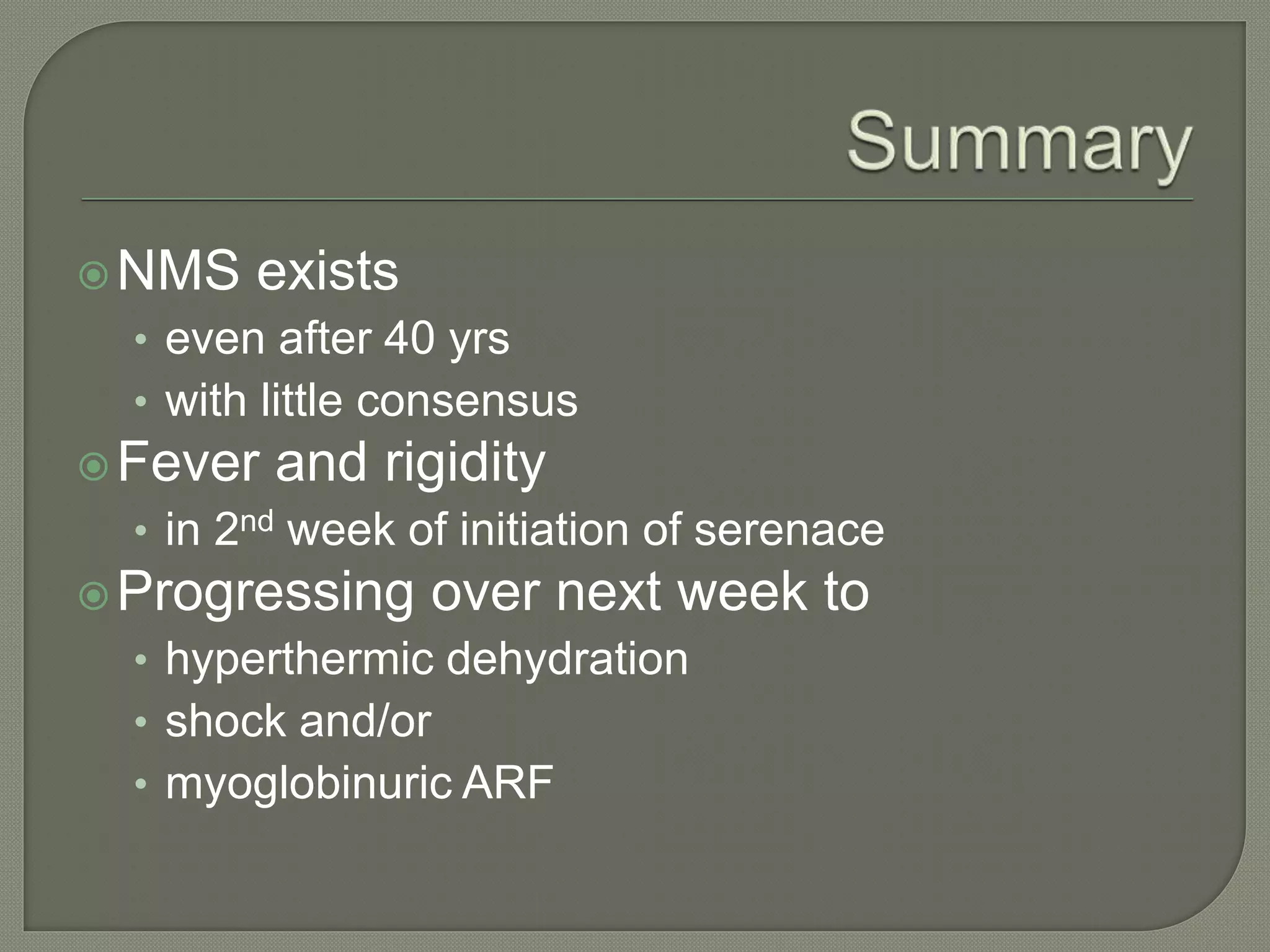 Neuroleptic malignant syndrome | PPTX