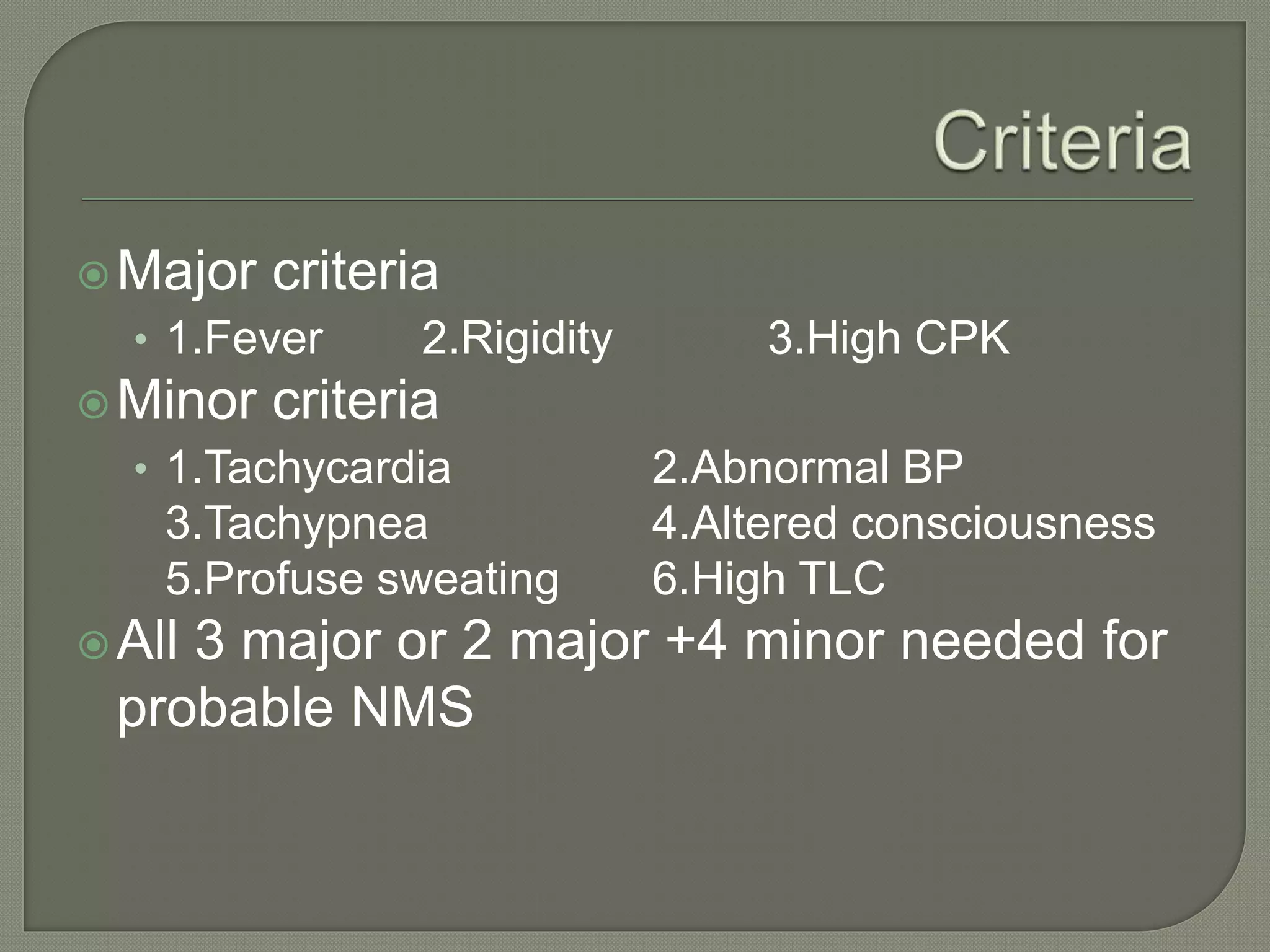 Neuroleptic malignant syndrome | PPTX