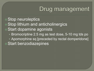 Neuroleptic malignant syndrome | PPTX
