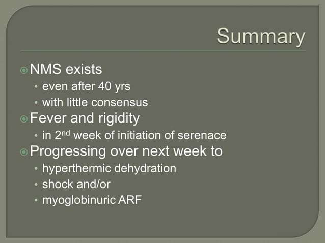 Neuroleptic malignant syndrome | PPT