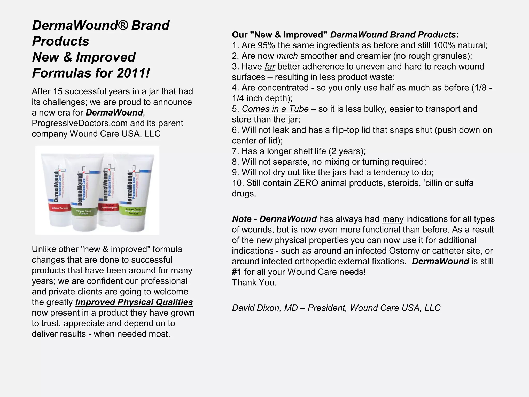 DermaWound for hard to heal woundcare | PDF