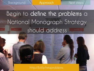 National Monograph Strategy - Ben Showers | PPTX