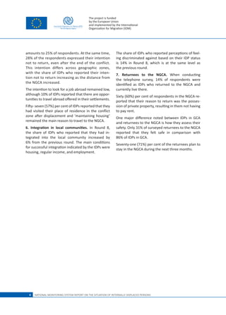 National Monitoring System report on the situation of IDPs December ...