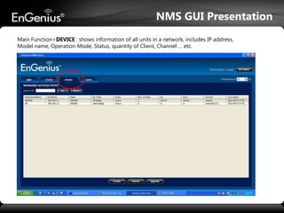 EnGenius NMS Presentation | PPT