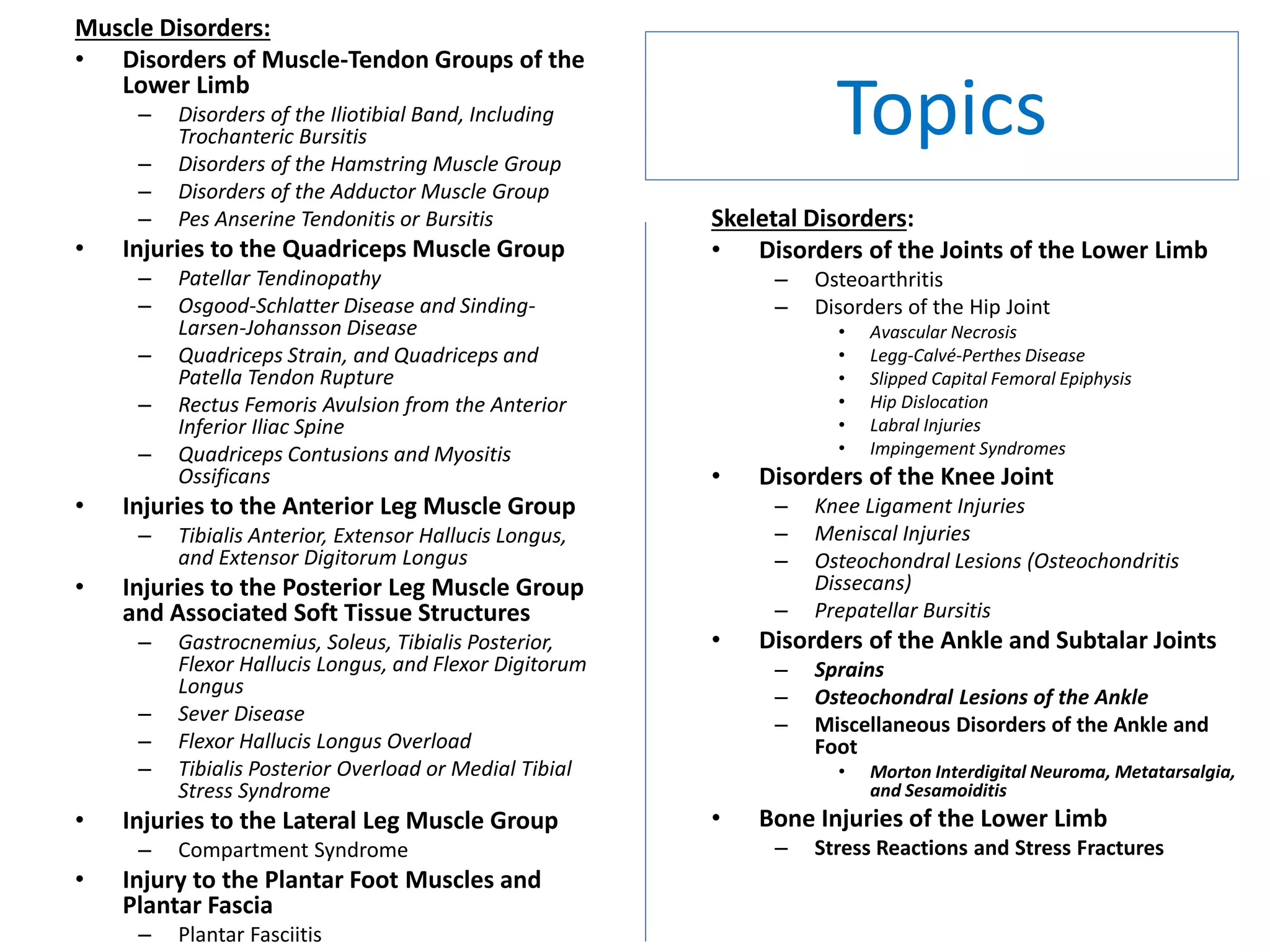 Nmt631 msk lower extremity pathology | PPTX