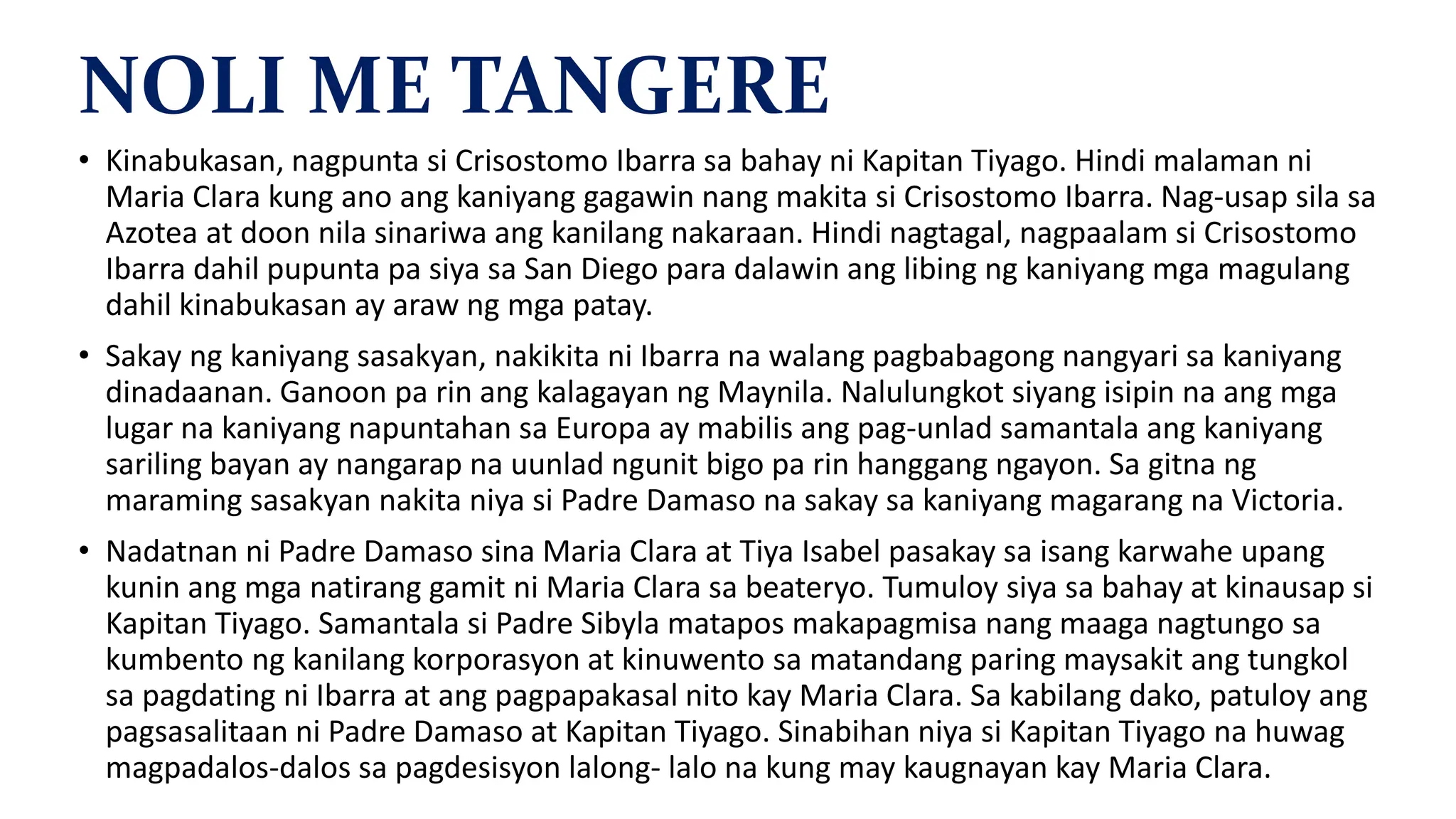 Tauhan sa Noli me Tangere at ang mga ganap o ginagampanan nila | PPTX