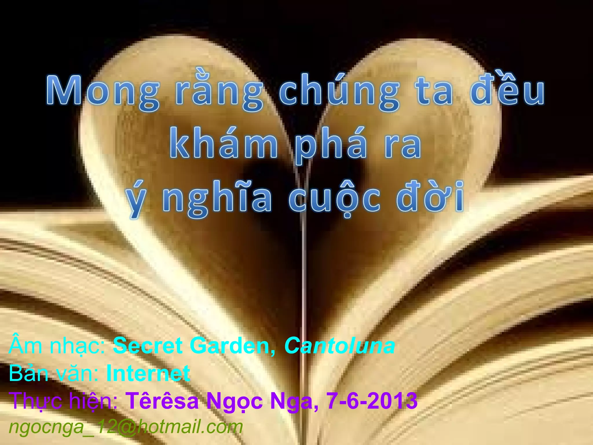 Den Mot Luc - Teresa Ngoc Nga | PPT