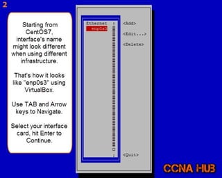 CentOS 7.1 Network Manager Configuration Tool | PPT