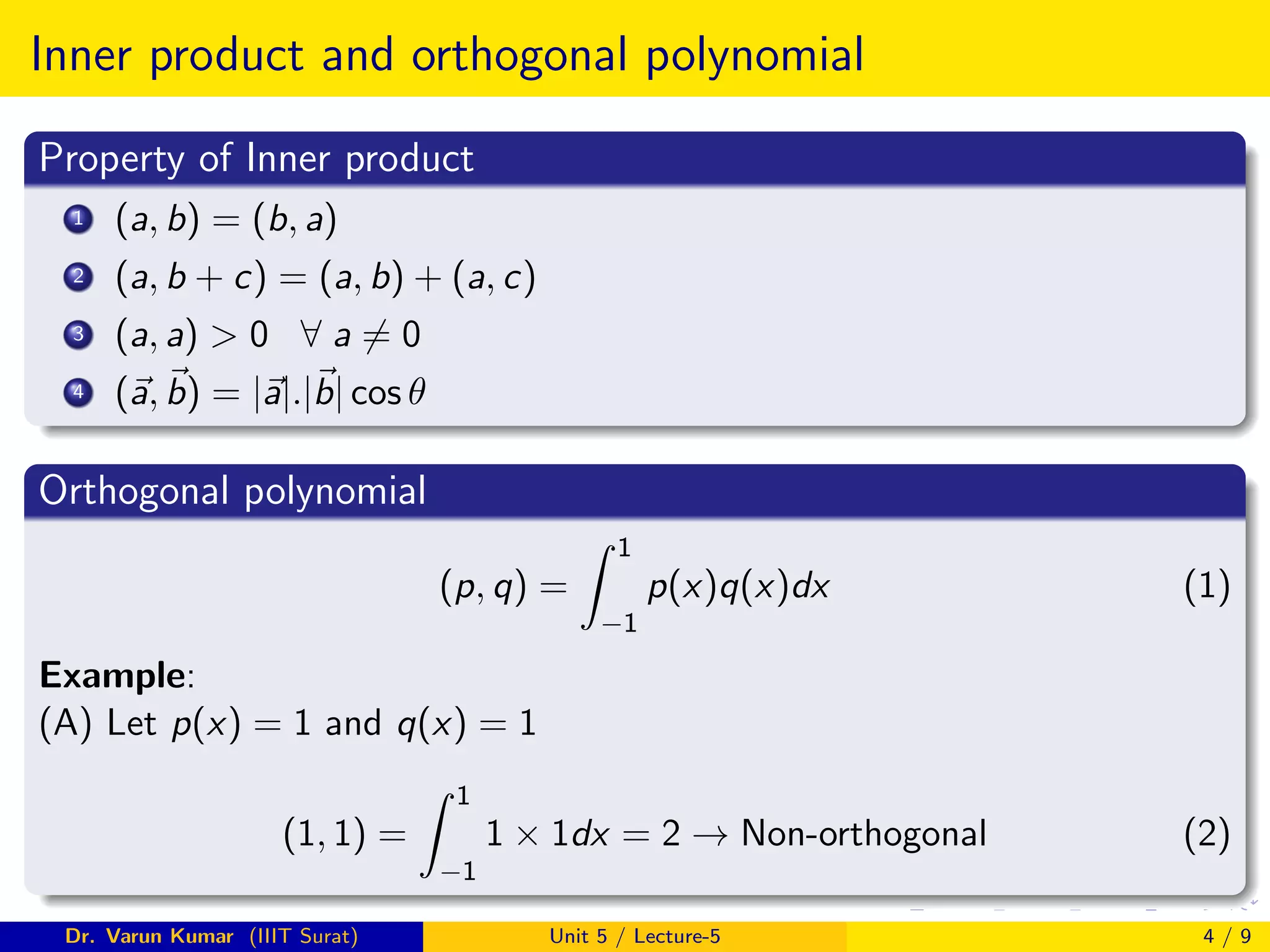Orthogonal Polynomial | PDF