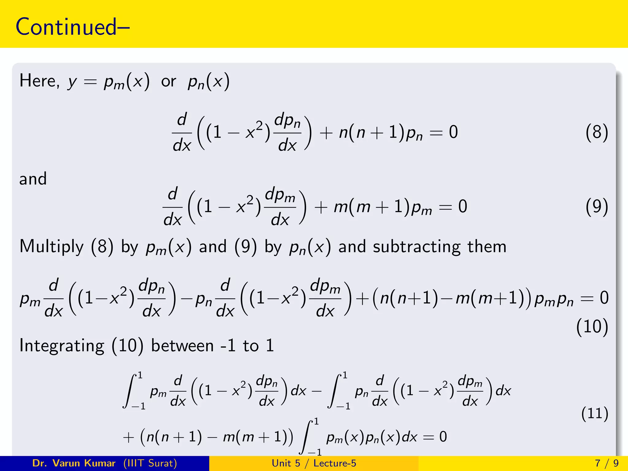 Orthogonal Polynomial | PDF