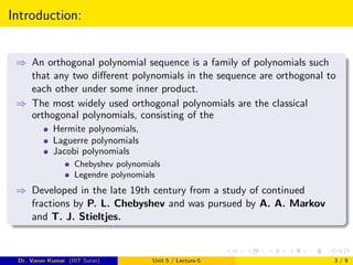 Orthogonal Polynomial | PDF