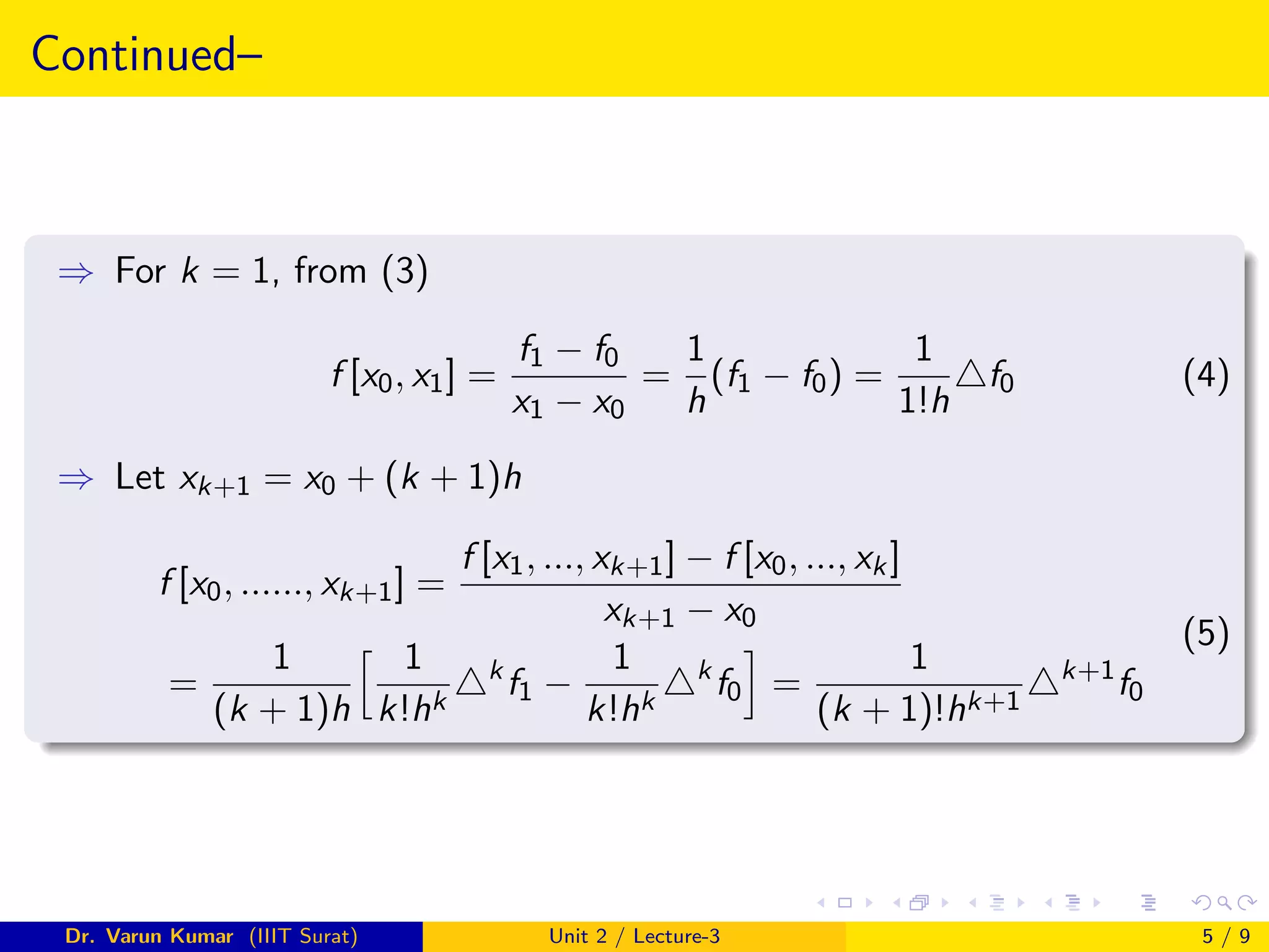 Newton's Forward/Backward Difference Interpolation | PDF