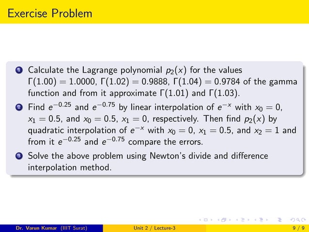 Newton's Forward/Backward Difference Interpolation | PDF