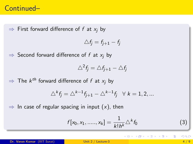 Newton's Forward/Backward Difference Interpolation Newton's Forward/Backward Difference Interpolation