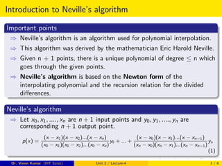 Naville's Interpolation | PDF