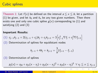Cubic Spline Interpolation | PDF