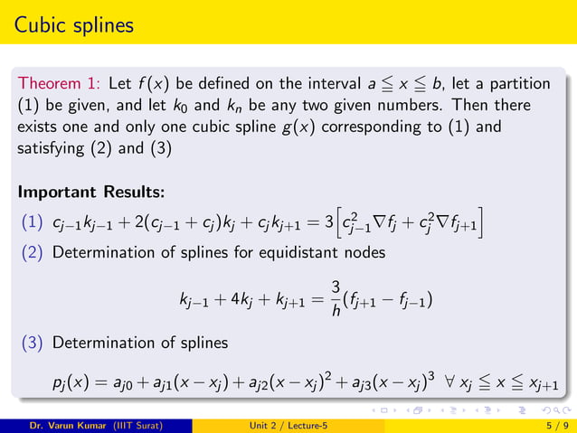 Cubic Spline Interpolation | PDF | Technology & Computing