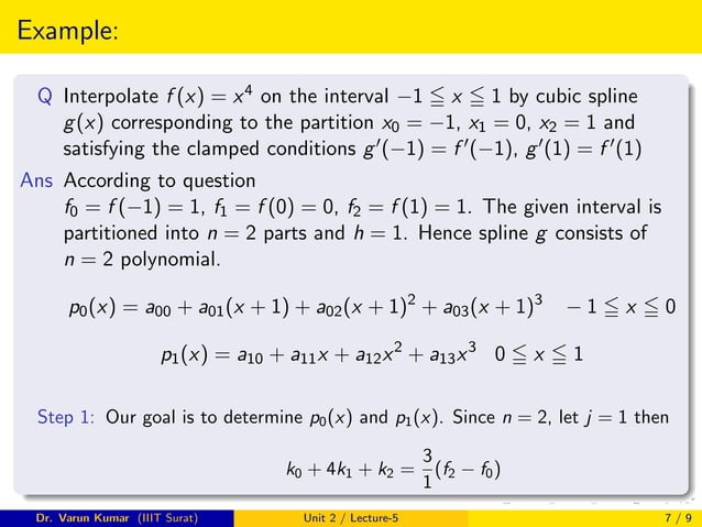 Cubic Spline Interpolation | PDF | Technology & Computing