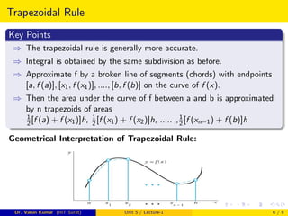 Numerical Integration: Trapezoidal Rule | PDF