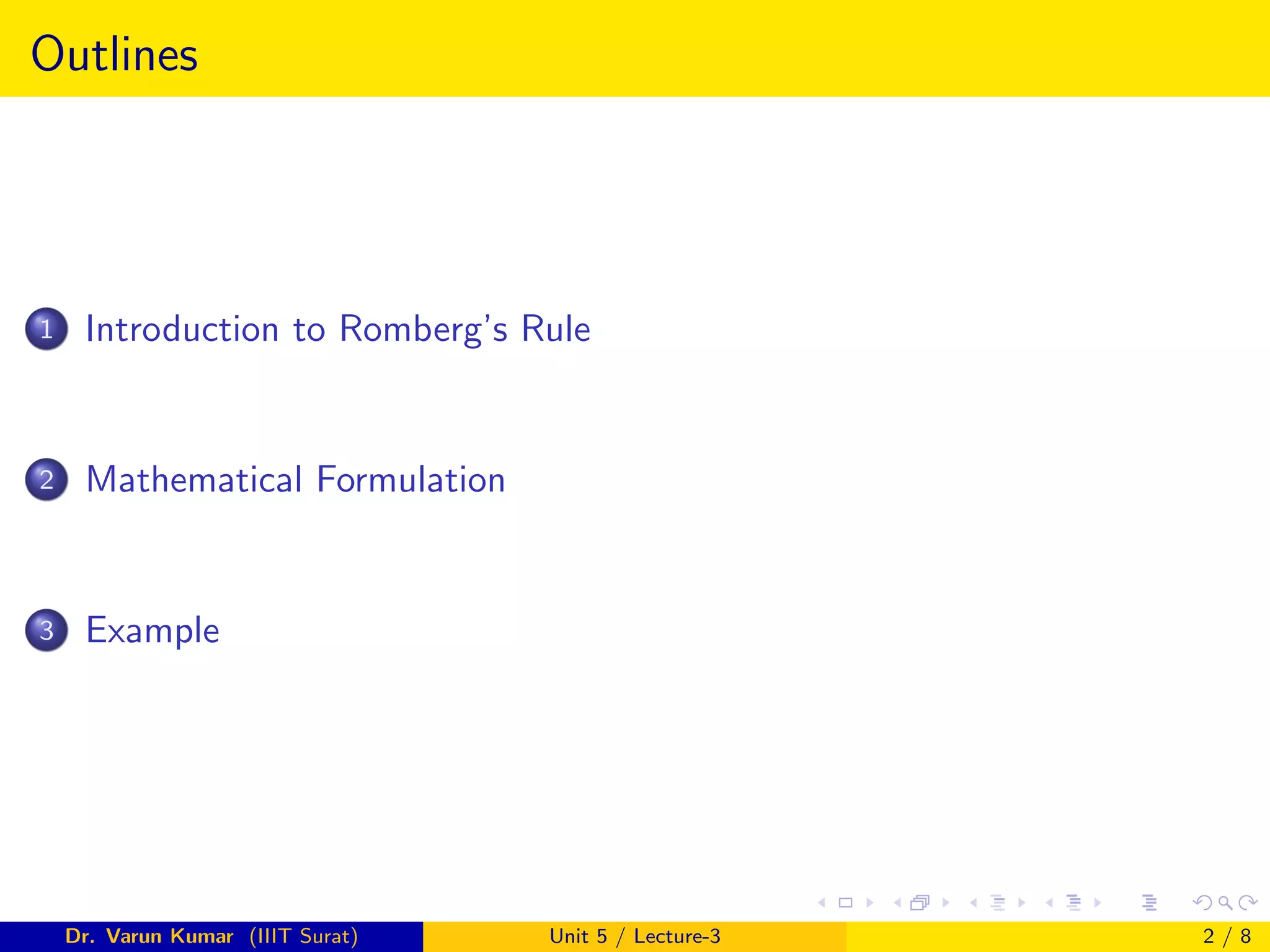 Romberg's Integration | PDF
