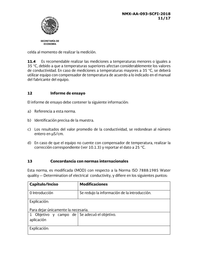 Nmx aa-093-scfi-2018 | PDF | Physics | Science