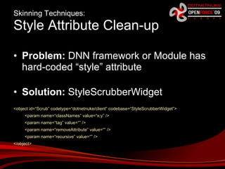 Advanced Skinning with DotNetNuke 5 | PPT