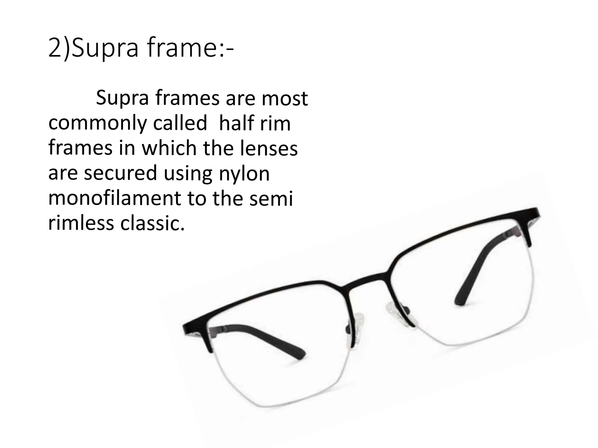 Spectacle Frame parts & types | PPTX