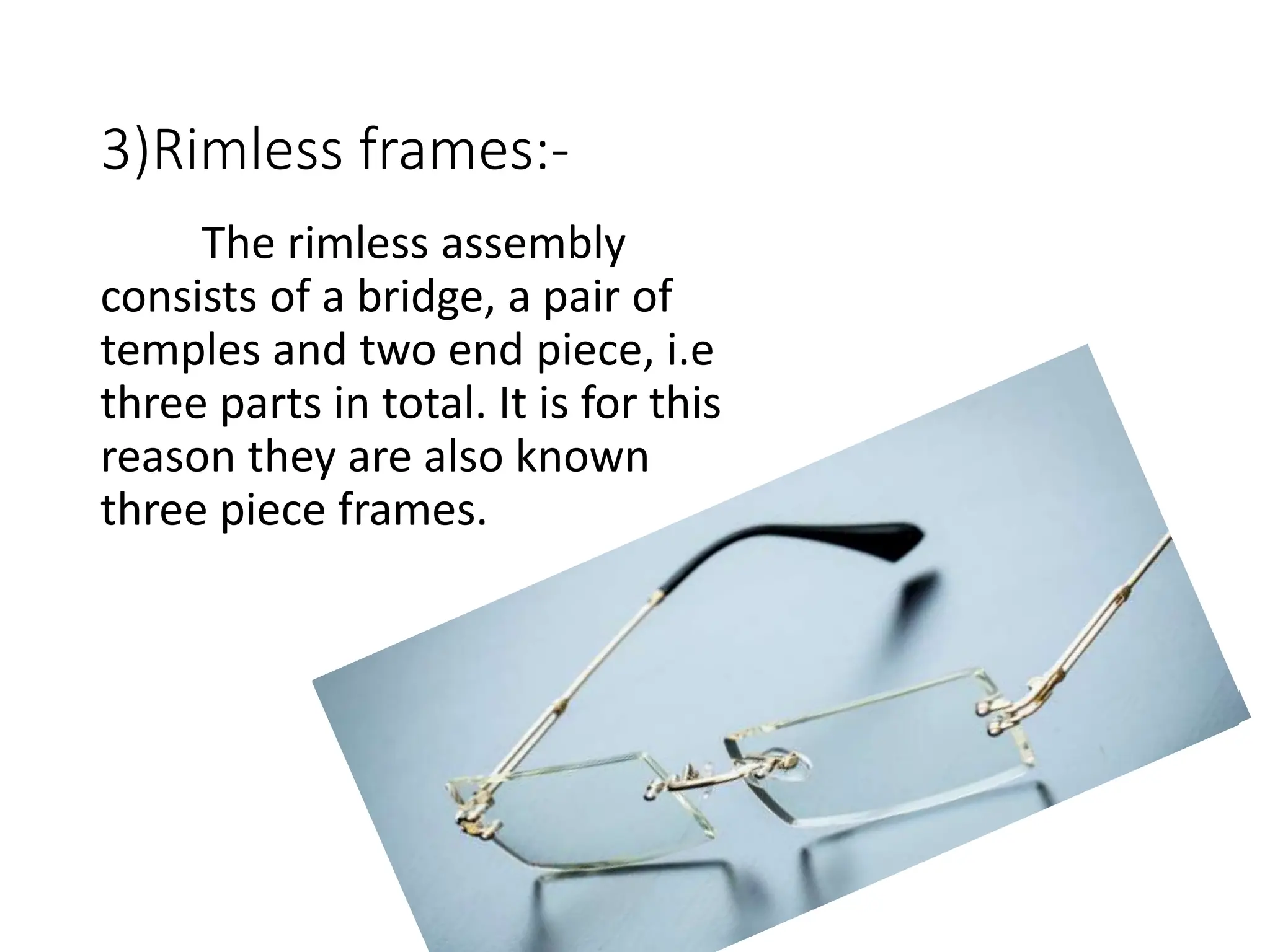 Spectacle Frame parts & types | PPTX