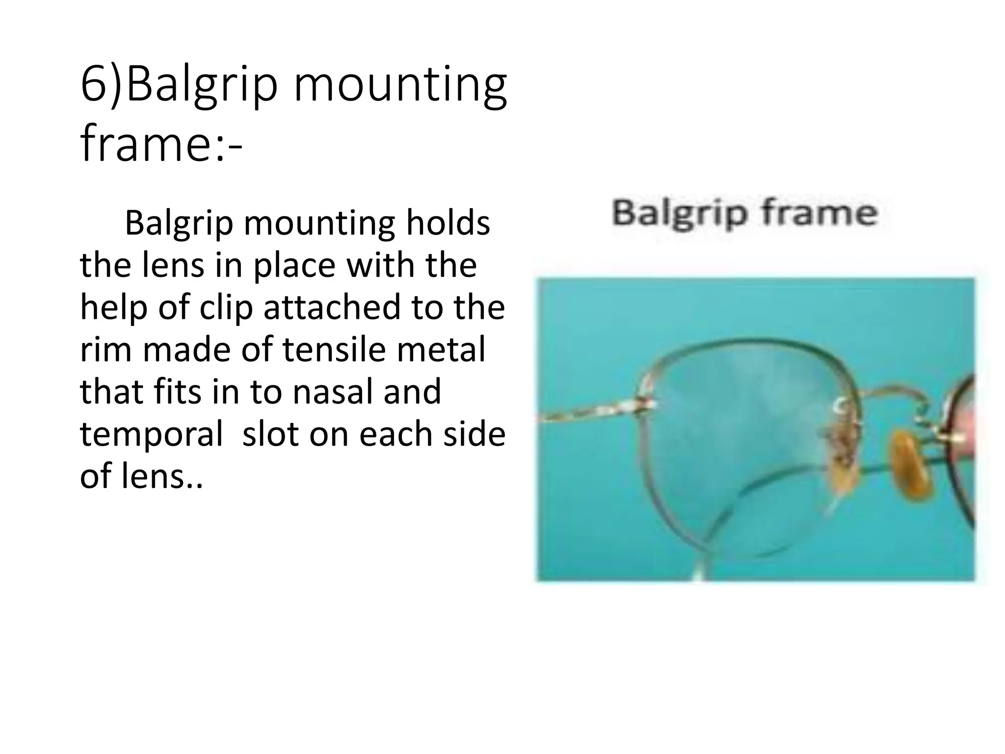 Spectacle Frame parts & types | PPTX