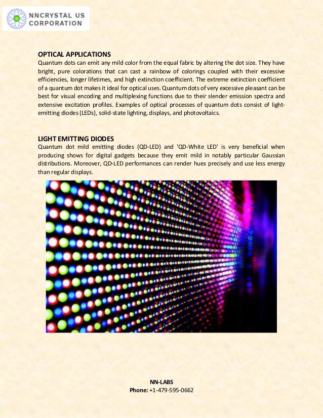 The Properties and Applications of Quantum Dots | PDF