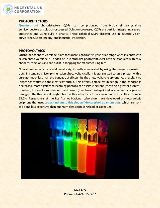 The Properties and Applications of Quantum Dots | PDF