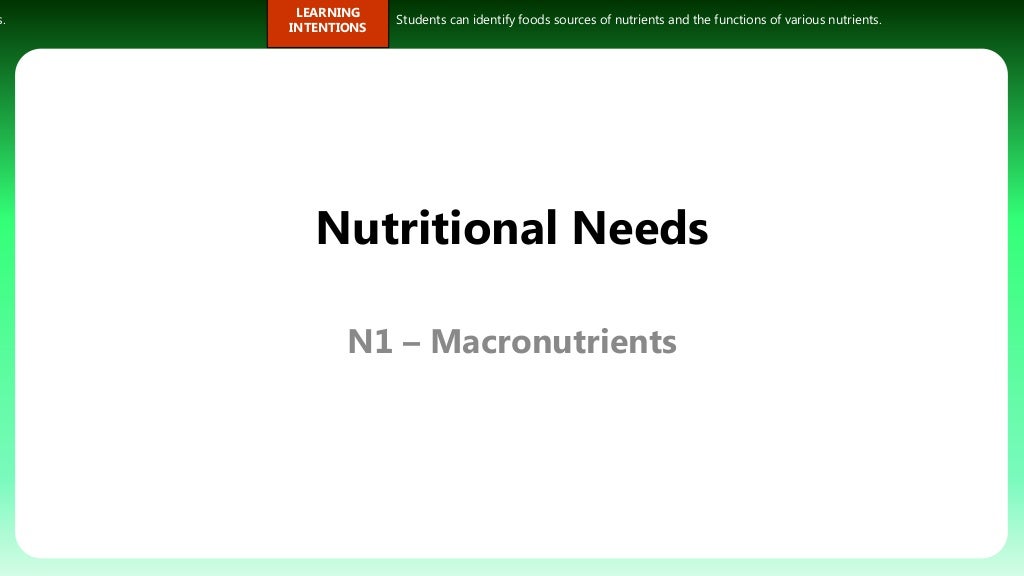Macro-nutrients | PPTX