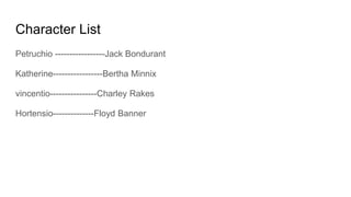 Taming of the shrew | PPT