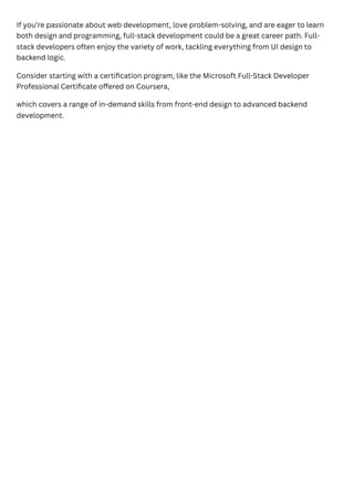 What Is a Full-Stack Developer? A Complete Guide to the Role, Skills ...