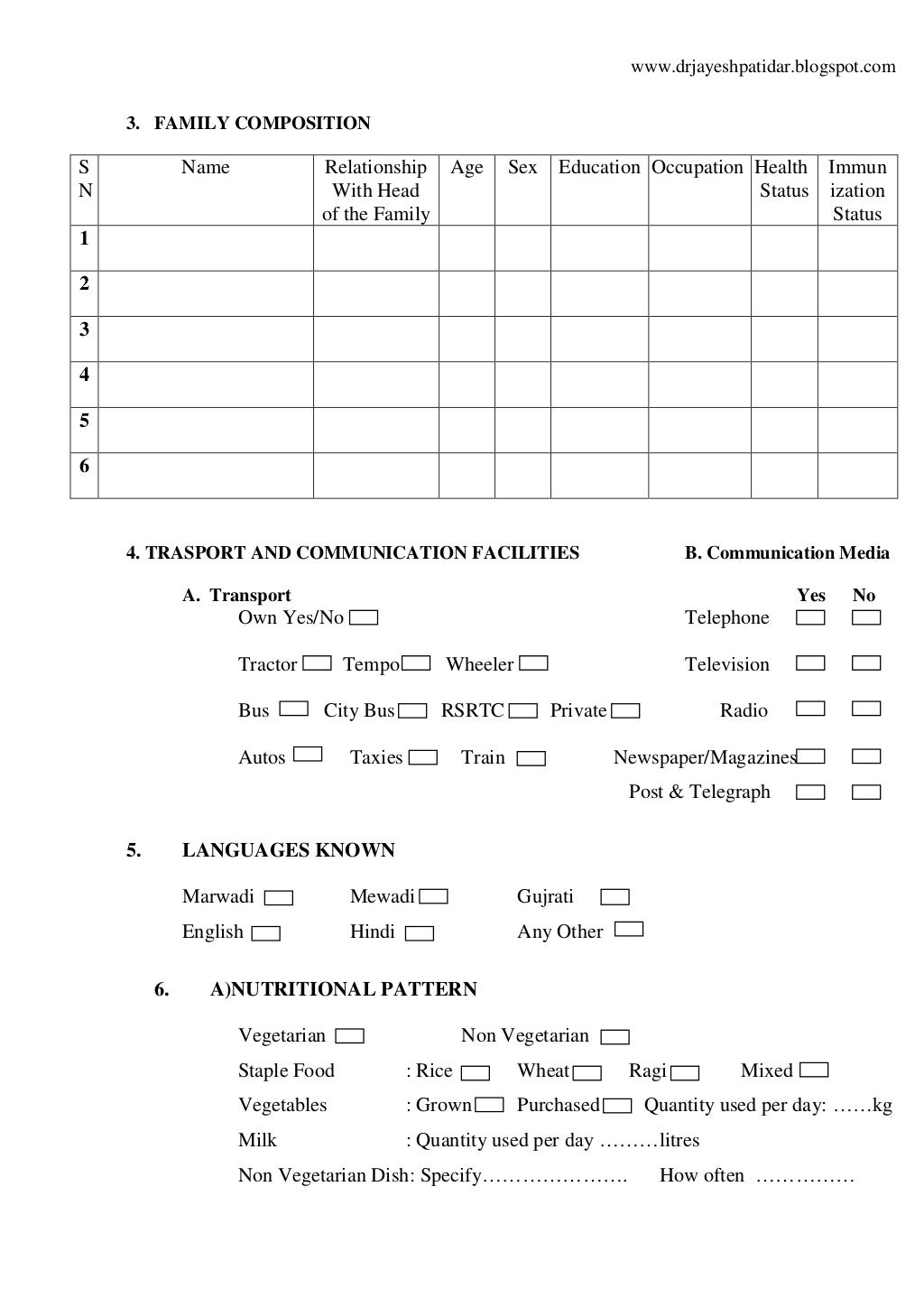 Family folder format