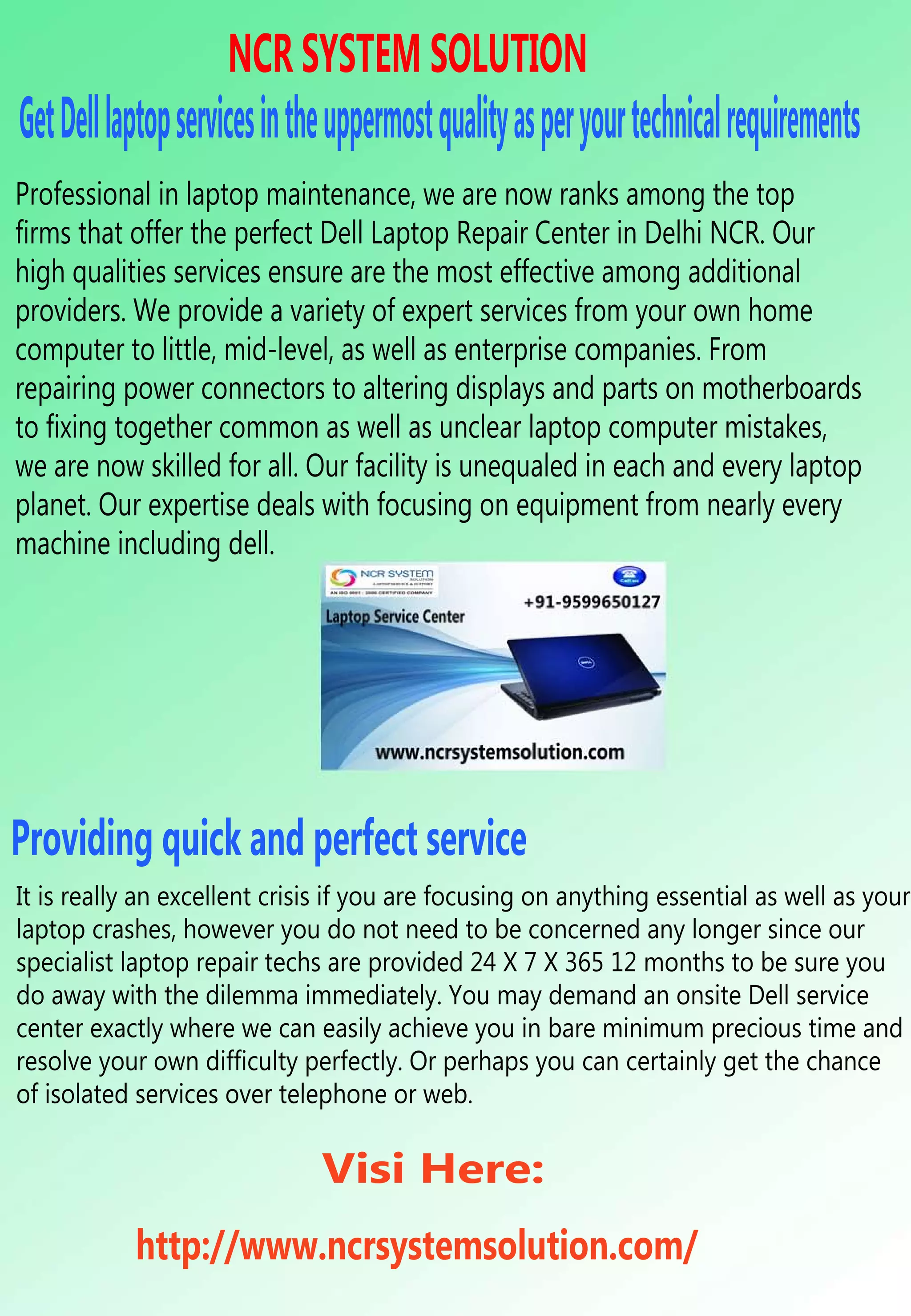 Laptop Repair Center In Noida | PDF